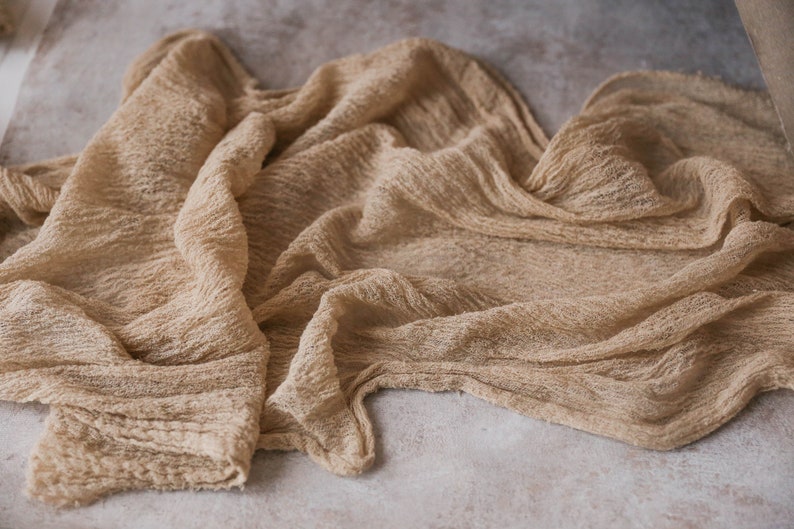 Beige Boho Wedding Cheesecloth Table Runner Wedding Arch Tape - Etsy
