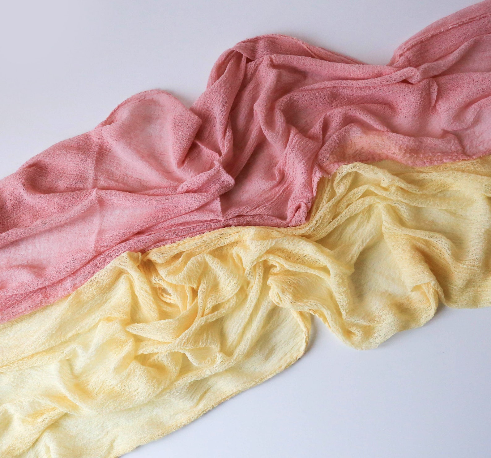 Yellow Cream Boho Wedding Cheesecloth Table Runner Wedding - Etsy