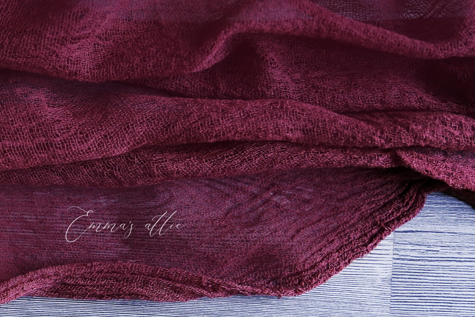Burgundy Boho Wedding Cheesecloth Maroon Table Runner Wedding Arch Tape ...
