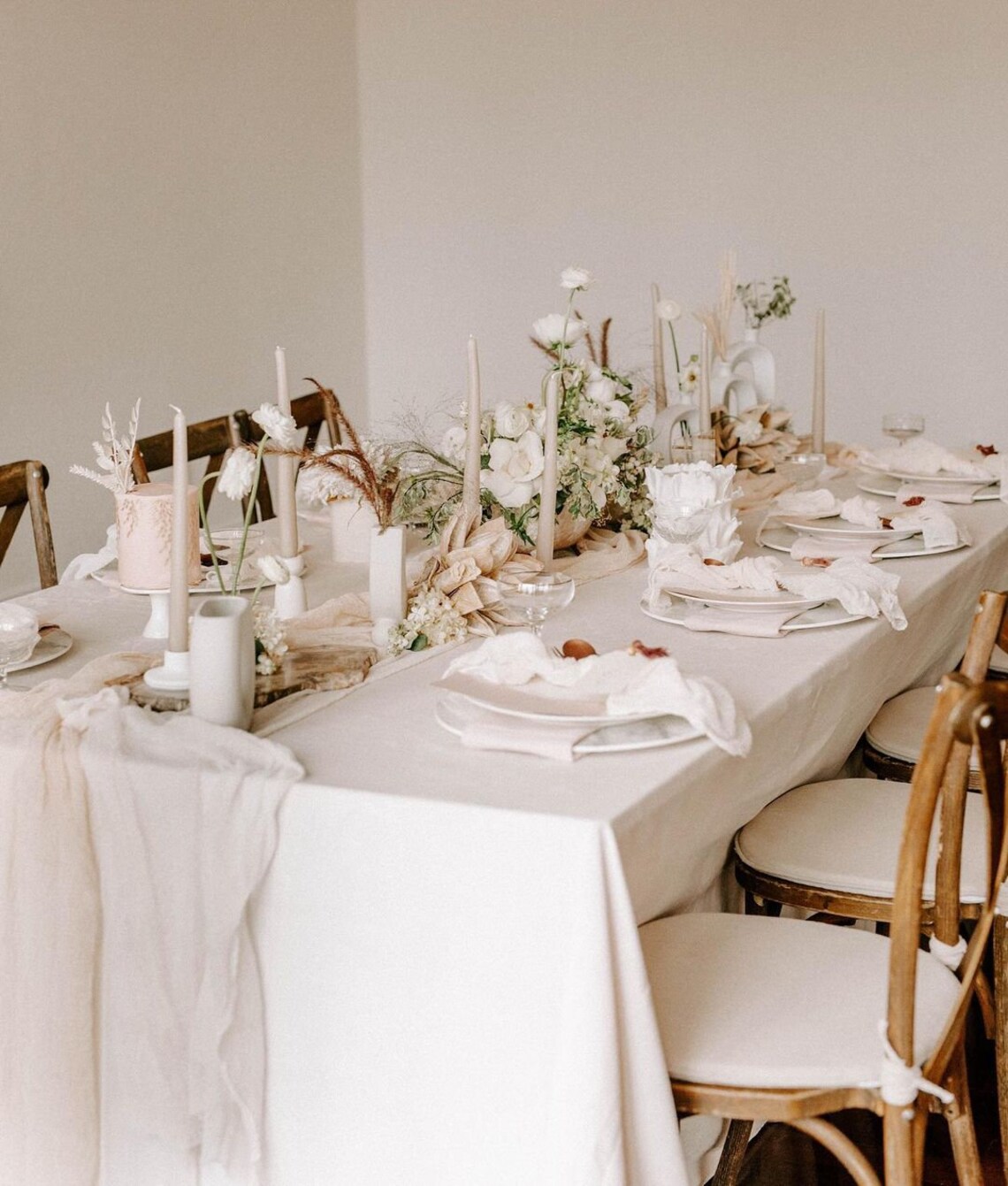 Silver Grey Boho Wedding Cheesecloth Table Runner Wedding Arch | Etsy
