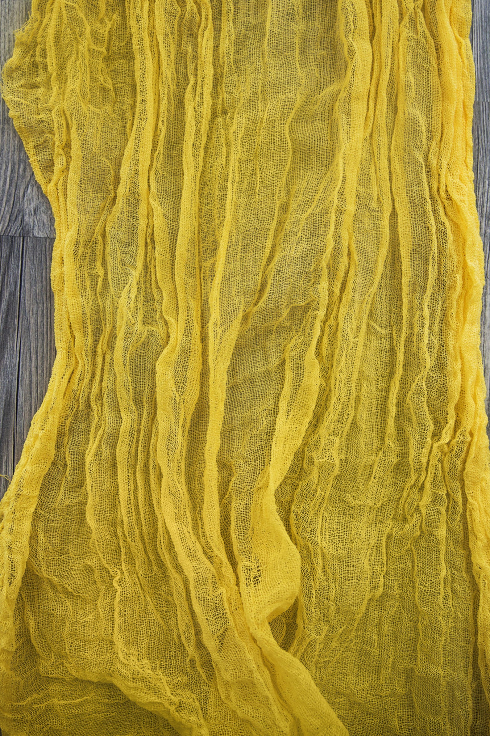 Canary Yellow Boho Wedding Cheesecloth Table Runner Wedding Arch Tape ...