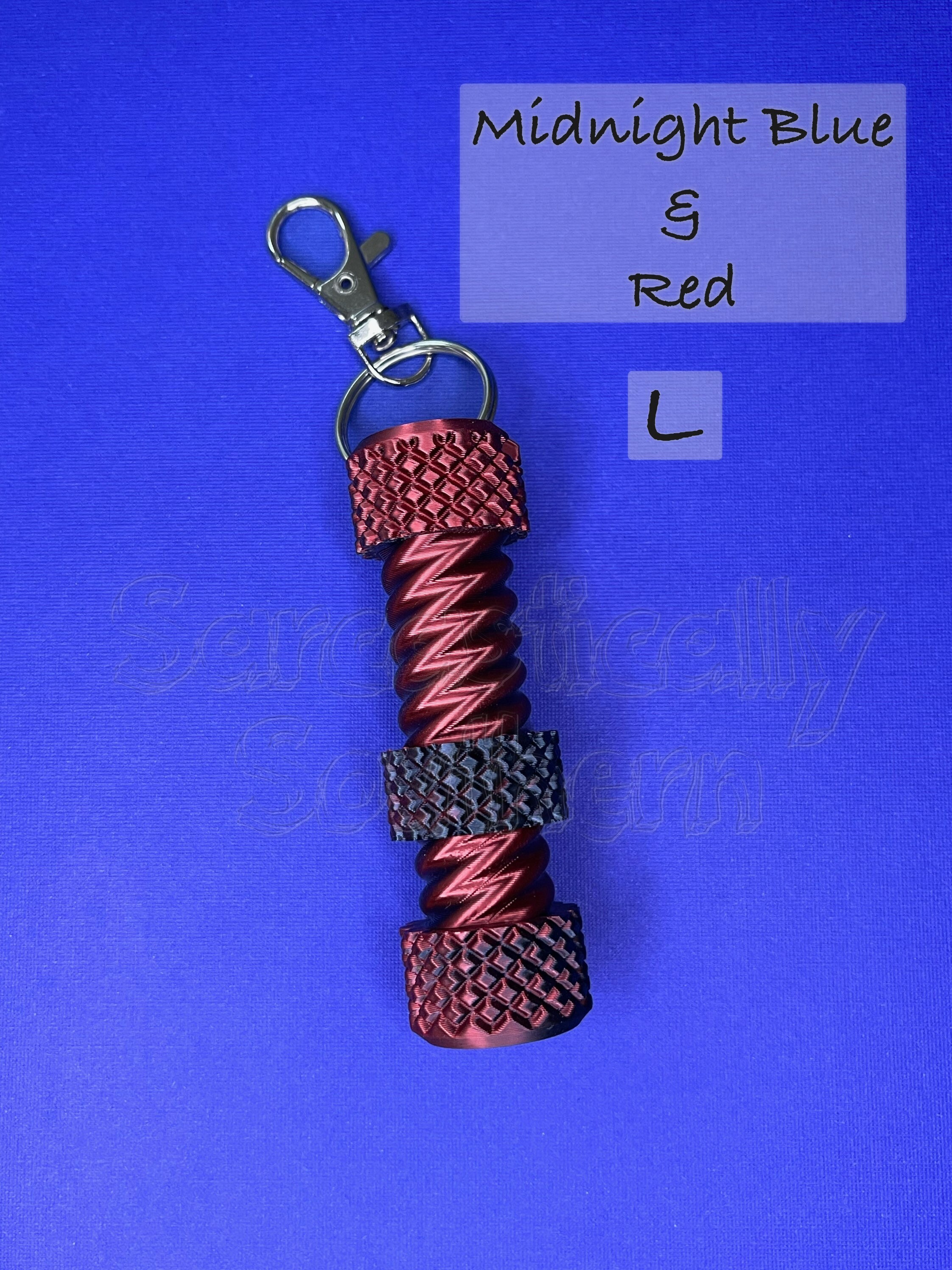 3D Printed - Fidget Toy Keychain - 3D Printed Spinning Bolt ...