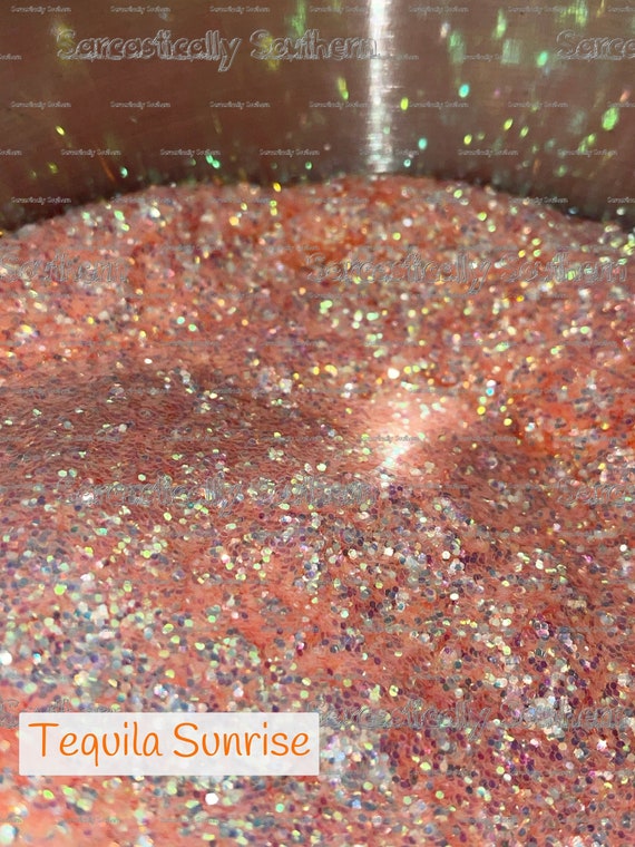 Glitter tequila Sunrise Size 1/24 Color Shift Orange - Etsy