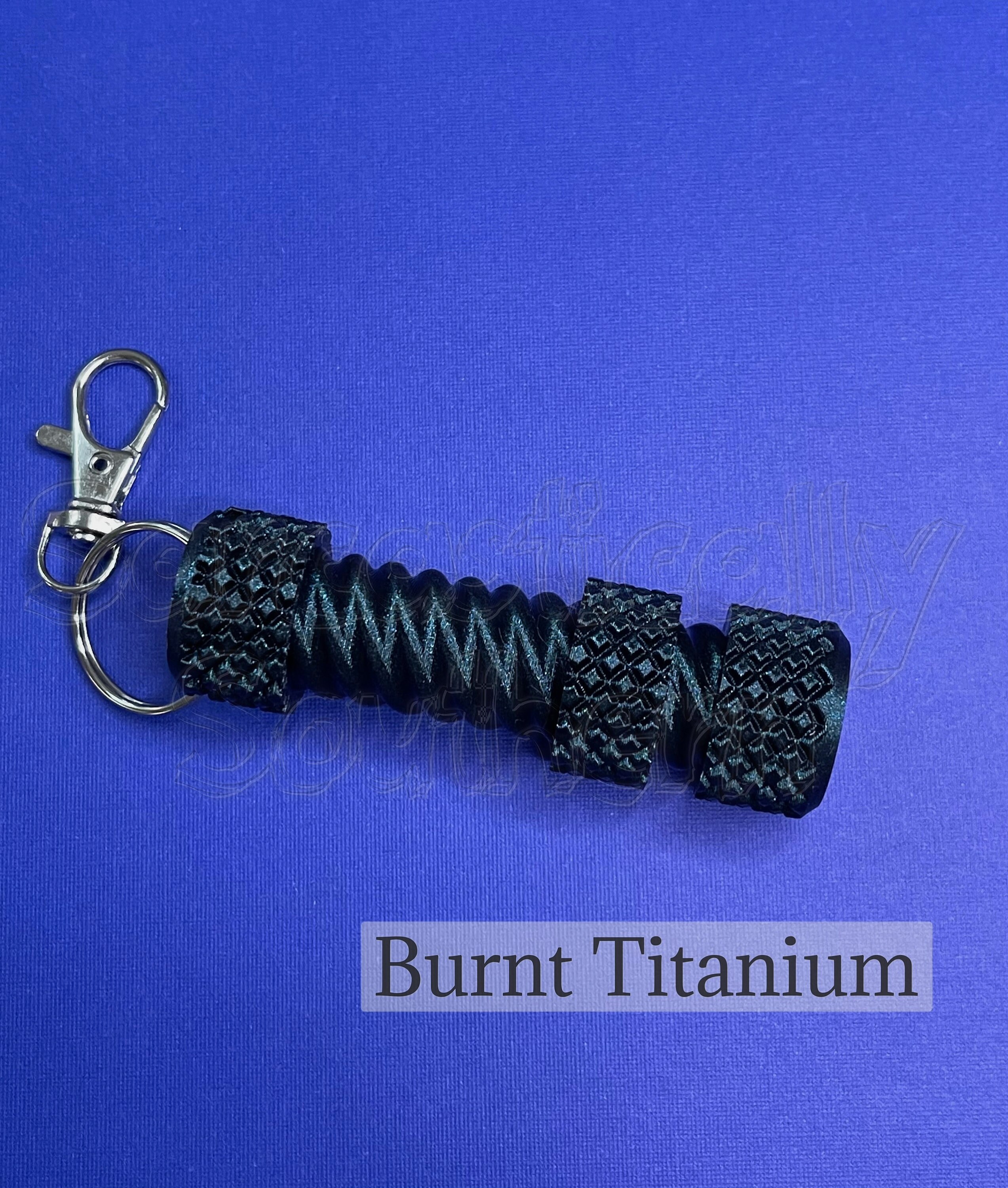 3D Printed - Fidget Toy Keychain - 3D Printed Spinning Bolt ...
