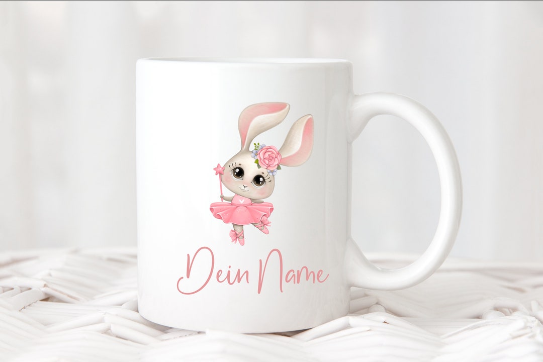 Individual Cup ballerina Bunny Ca 330ml Coffee - Etsy