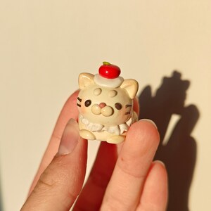 Cute Dessert Kitty Cat Polymer Clay Desk Friend - Etsy
