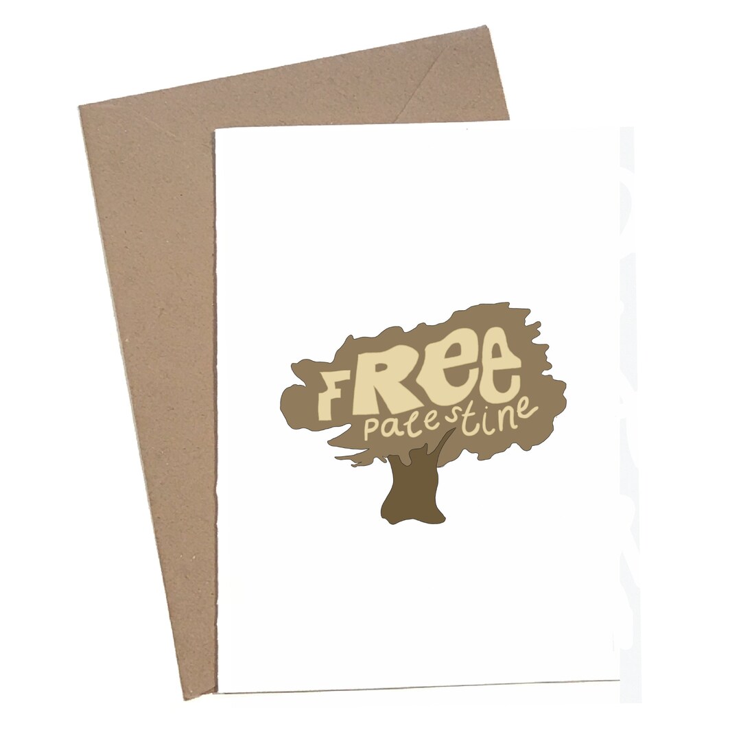 Free Palestine Olive Tree Card Season's Greetings - Etsy