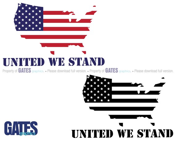 United We Stand svg Digital SVG file Amendment svg Printable American ...