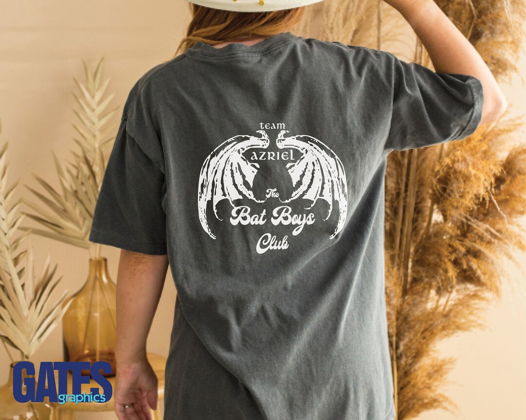 ACOTAR Bat Boys Club T-shirt, Night Court, Azriel, Wings, Velaris, Book ...
