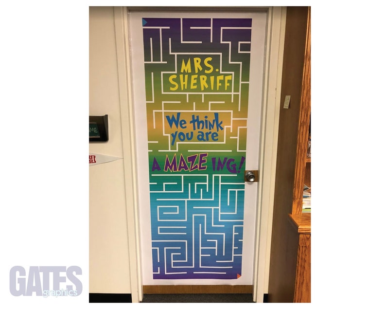 DIGITAL DOWNLOAD, Personalized Teacher Appreciation Door Poster Banner ...