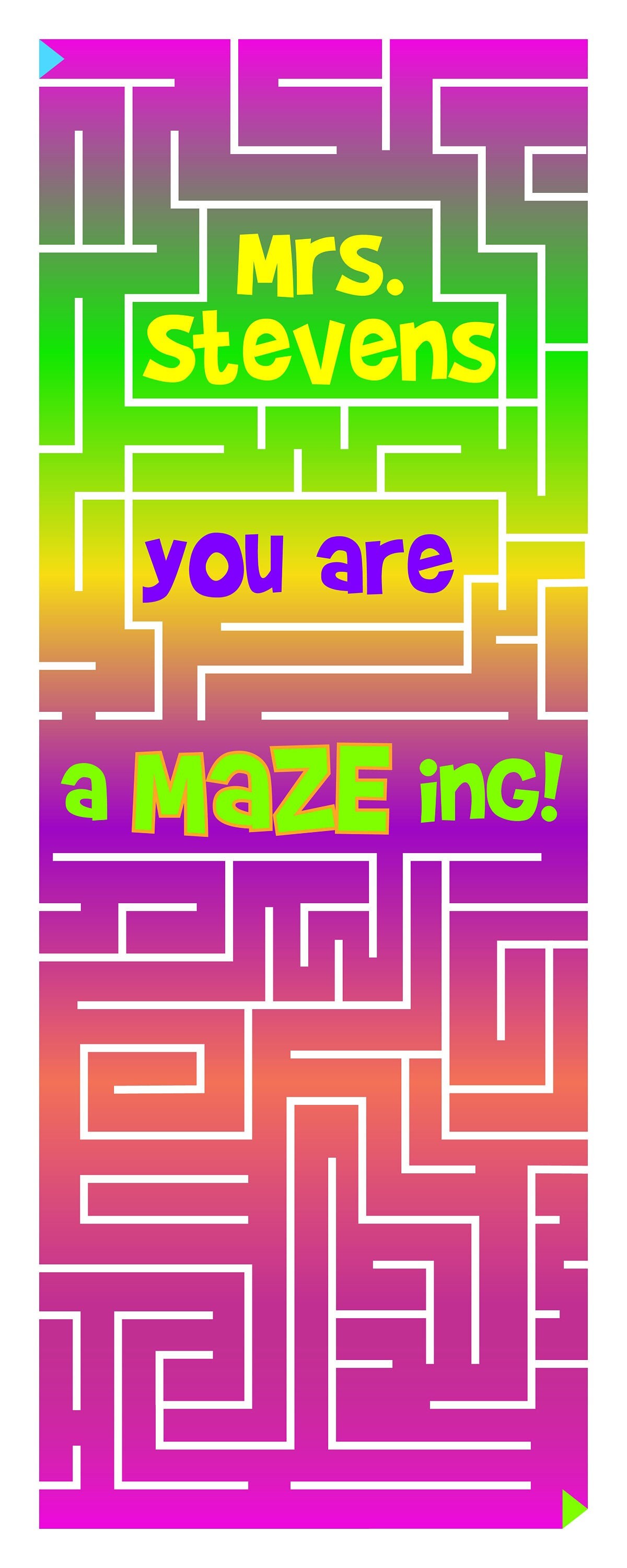 DIGITAL DOWNLOAD, Personalized Teacher Appreciation Door Poster Banner ...