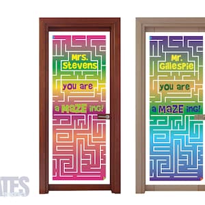 DIGITAL DOWNLOAD, Personalized Teacher Appreciation Door Poster Banner ...