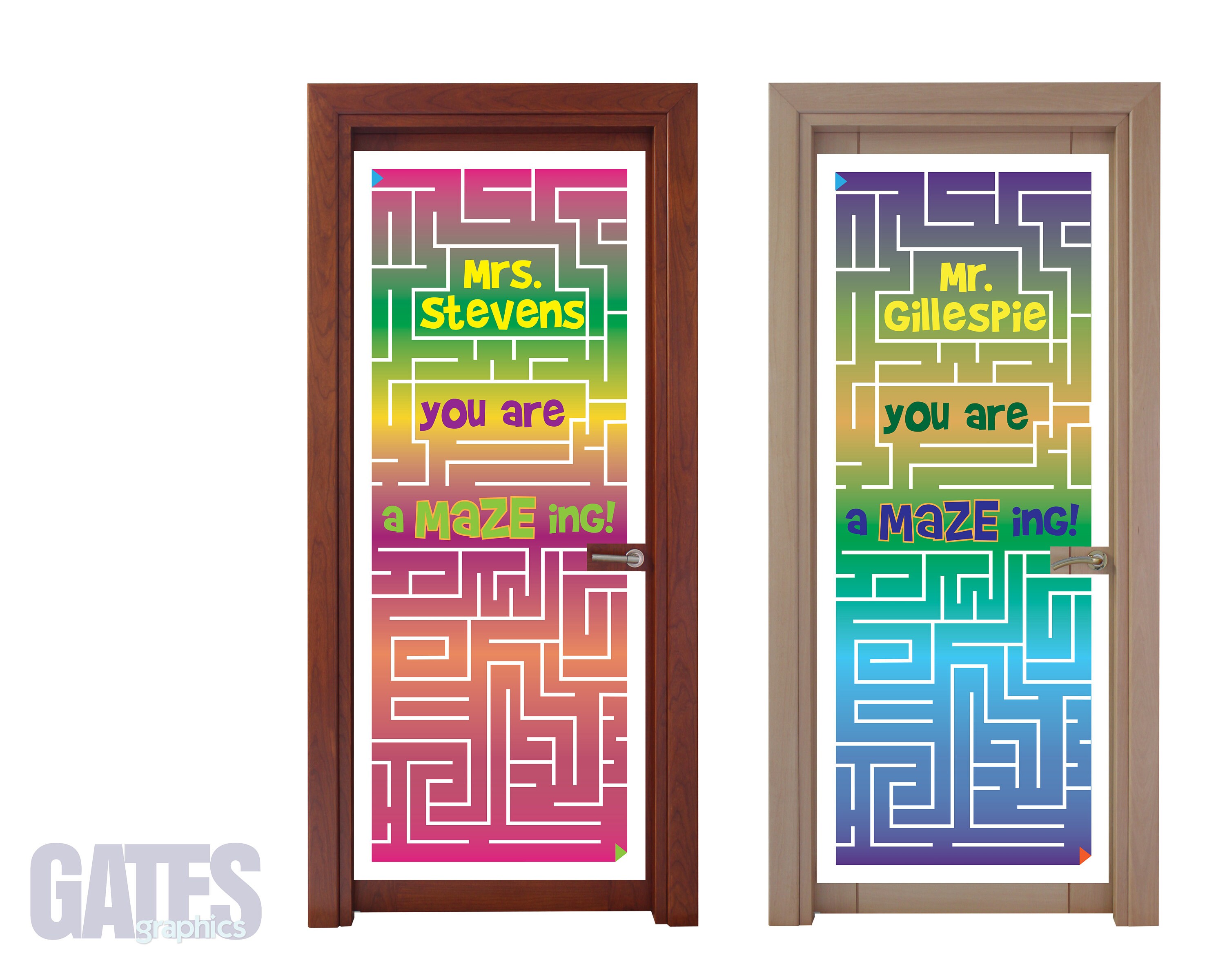 DIGITAL DOWNLOAD, Personalized Teacher Appreciation Door Poster Banner ...