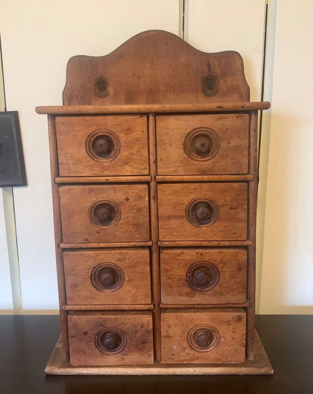 Antique Primitive Wooden Wall Storage Drawers - Etsy