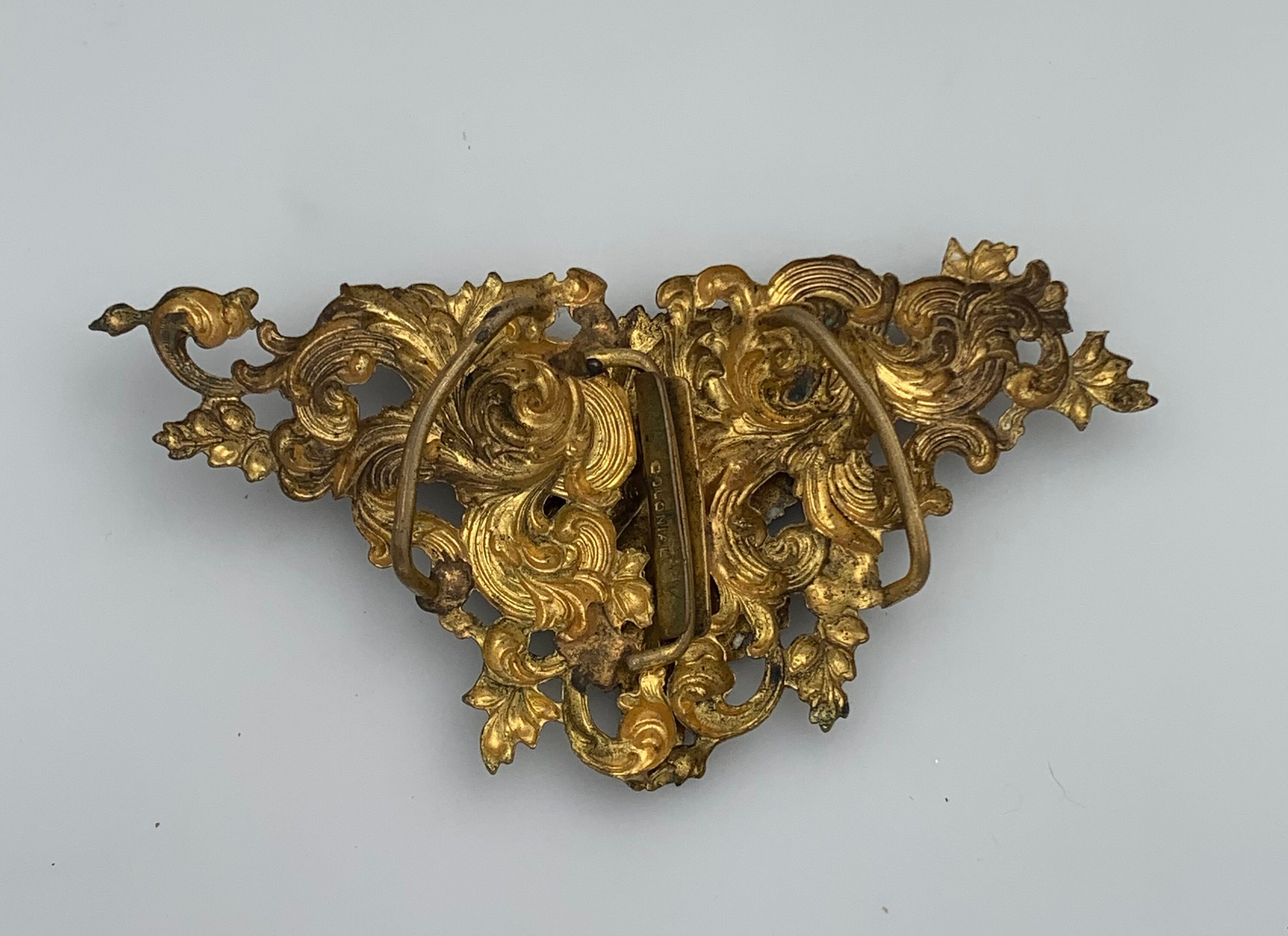 Antique Art Nouveau Colonial Ladies Belt Buckle - Etsy