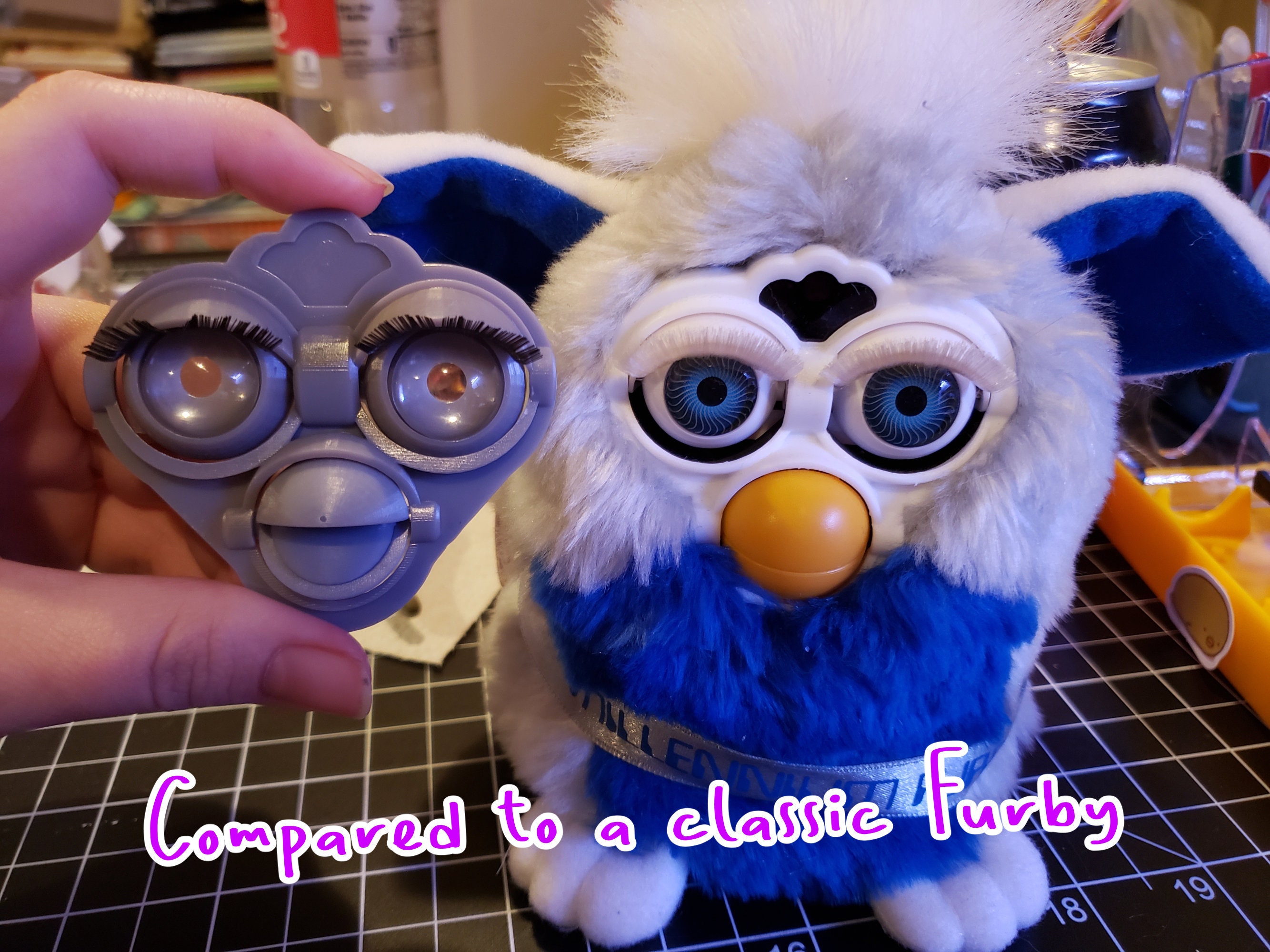 KIT 3d Printed Resin Furby Faceplate | Etsy