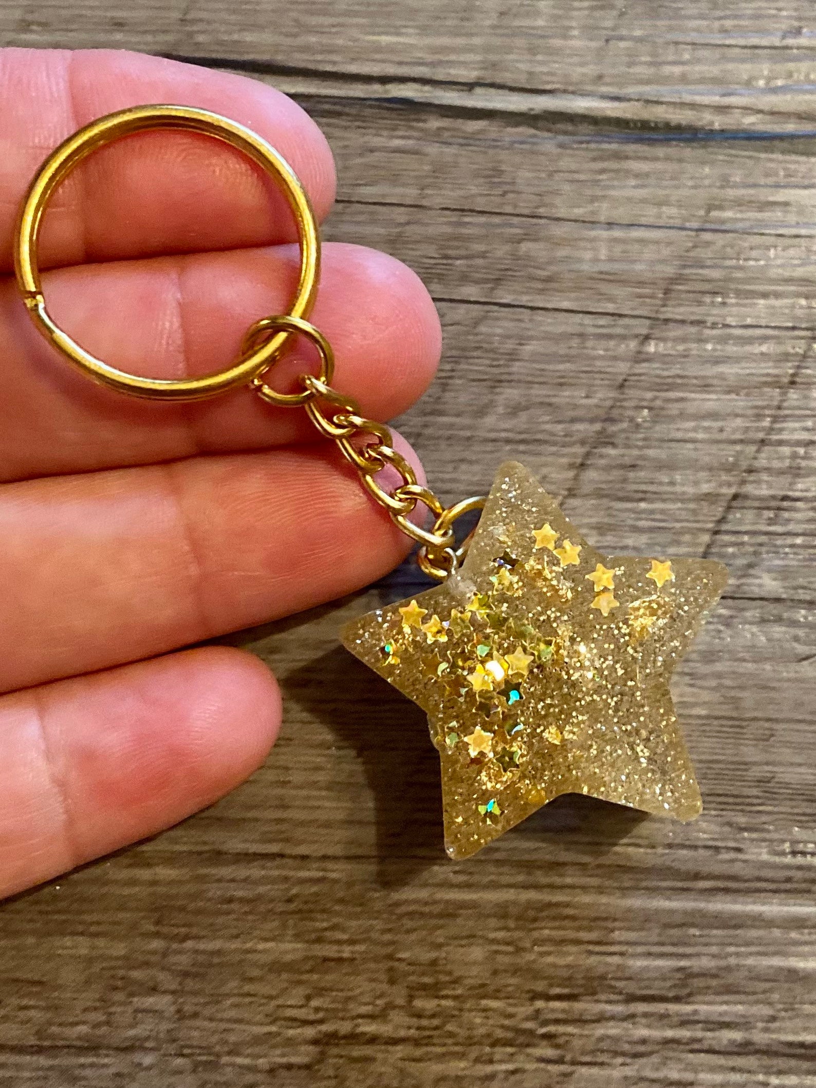 SHOOTING STAR Resin keychain shooting star star | Etsy