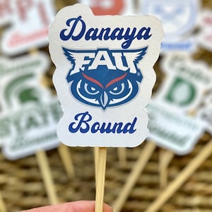 Custom College Logo Cupcake Toppers: Graduation Party Decor - Etsy