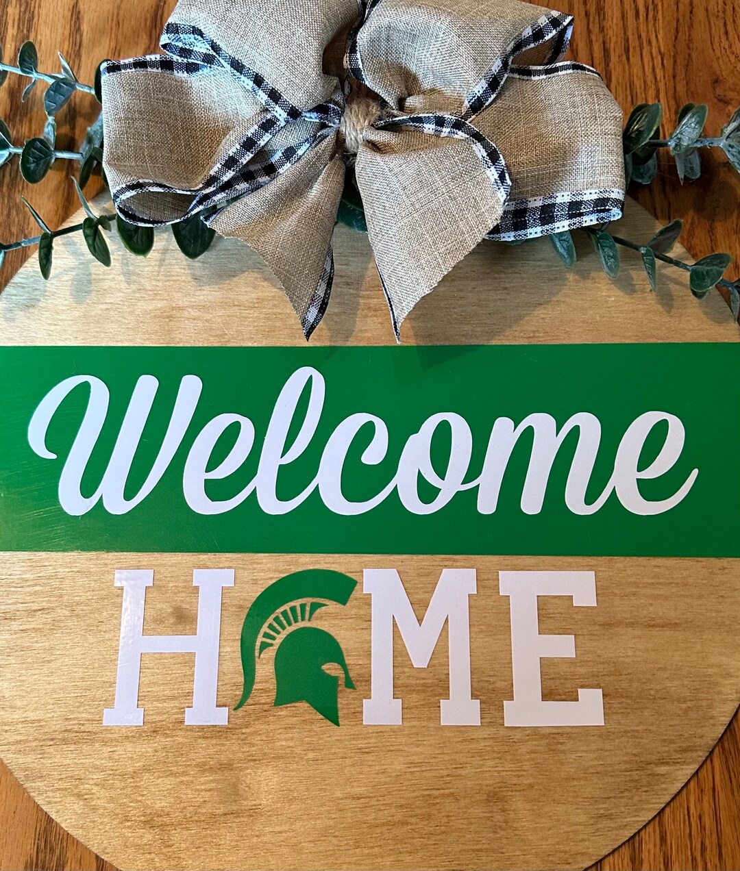 COLLEGE LOGO WELCOME 12 Front Door Wood Sign, College Sign, College ...
