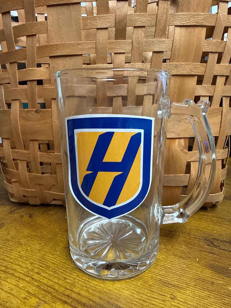 Custom College Logo Beer Stein: Personalized Glass Mug (16oz or 26oz ...