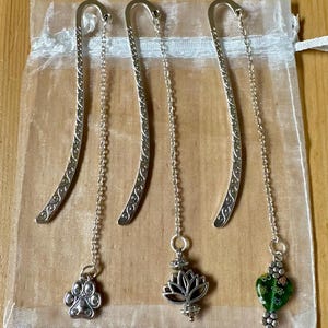 METAL CHARM BOOKMARKS With Your Choice of Charm, Metal Bookmark ...