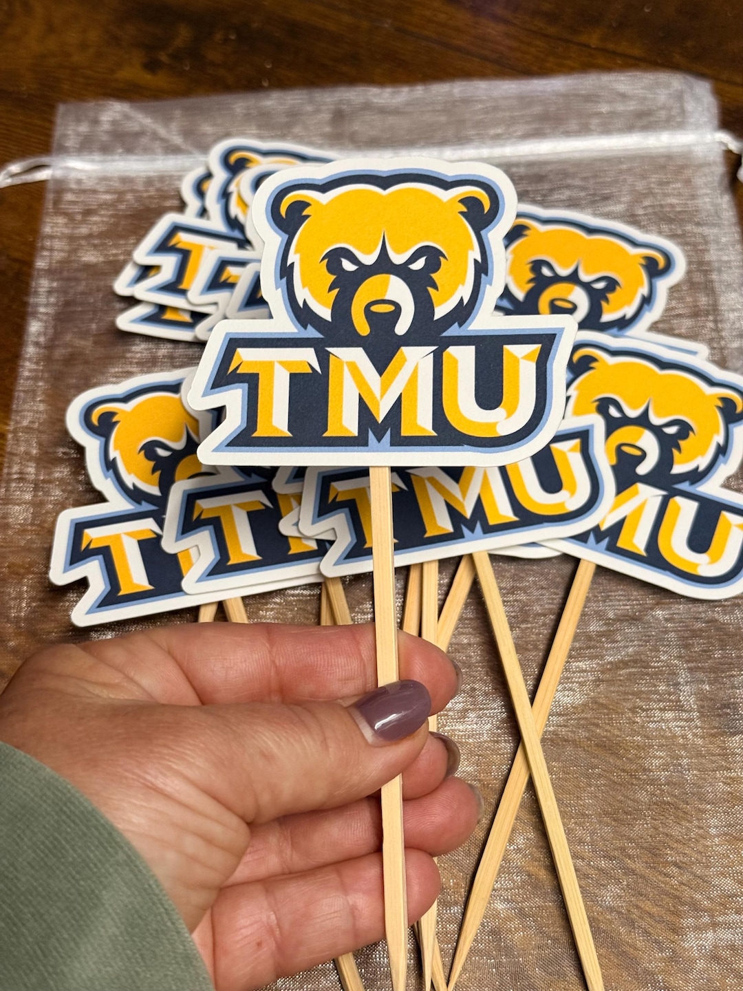 Custom College Logo Cupcake or Cake Toppers: Graduation Party Decor - Etsy