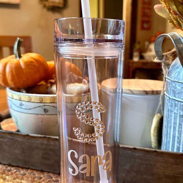 Initial Tumbler - Etsy