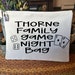 FAMILY GAME NIGHT Personalized 12x9 Zippered Tote, Personalized Tote ...