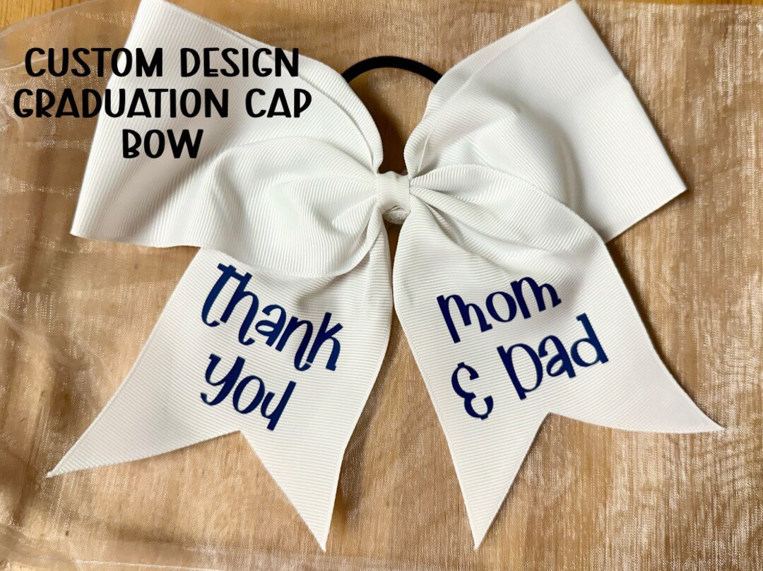 CUSTOM GRAD BOW for Graduation Cap, Grad Bow, Custom Bow, Graduation ...