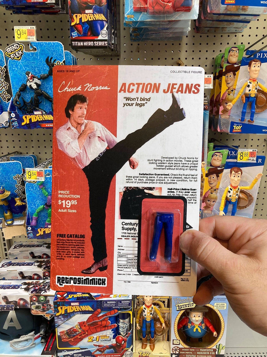 Chuck Norris Action Jeans - Etsy