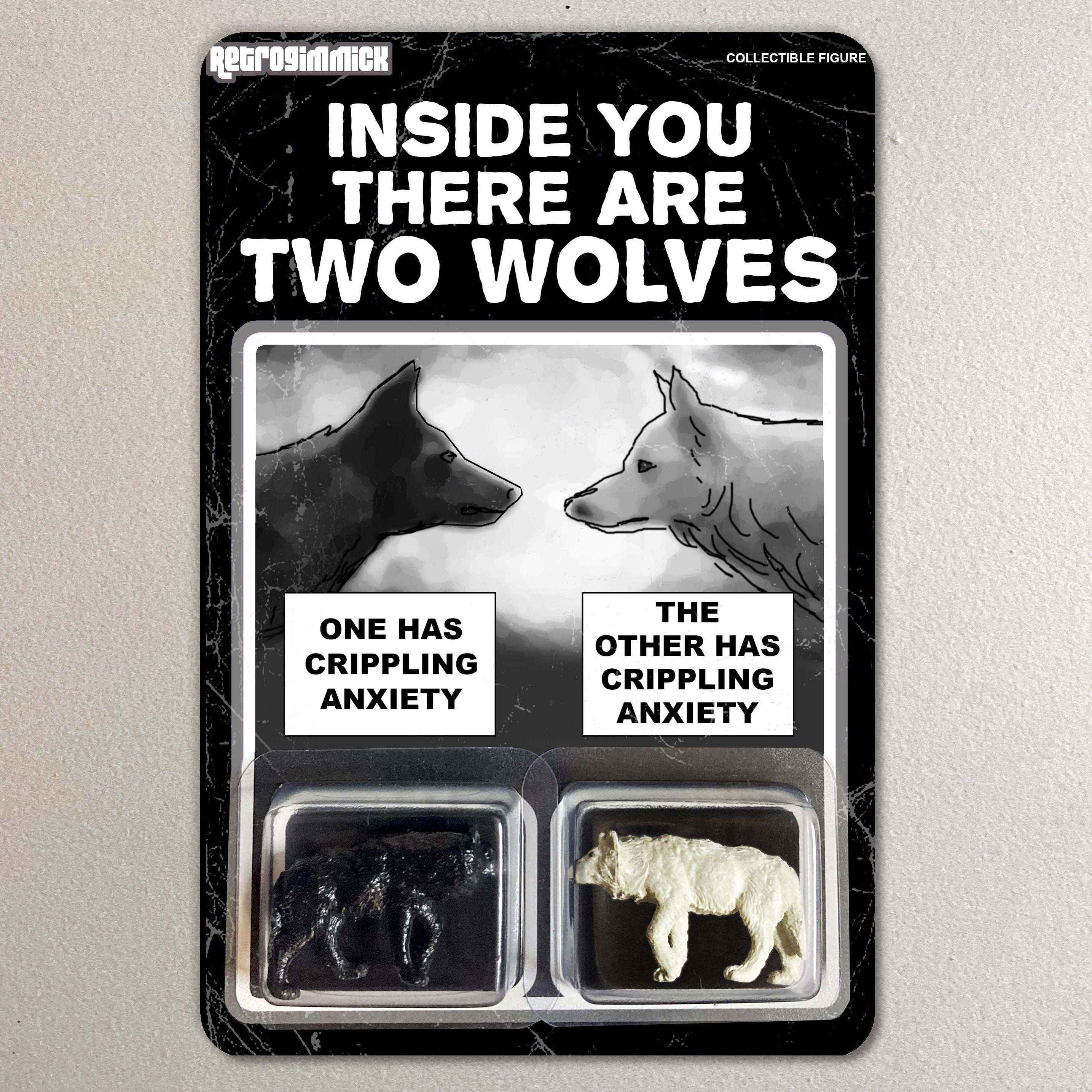 Two Wolves Playing