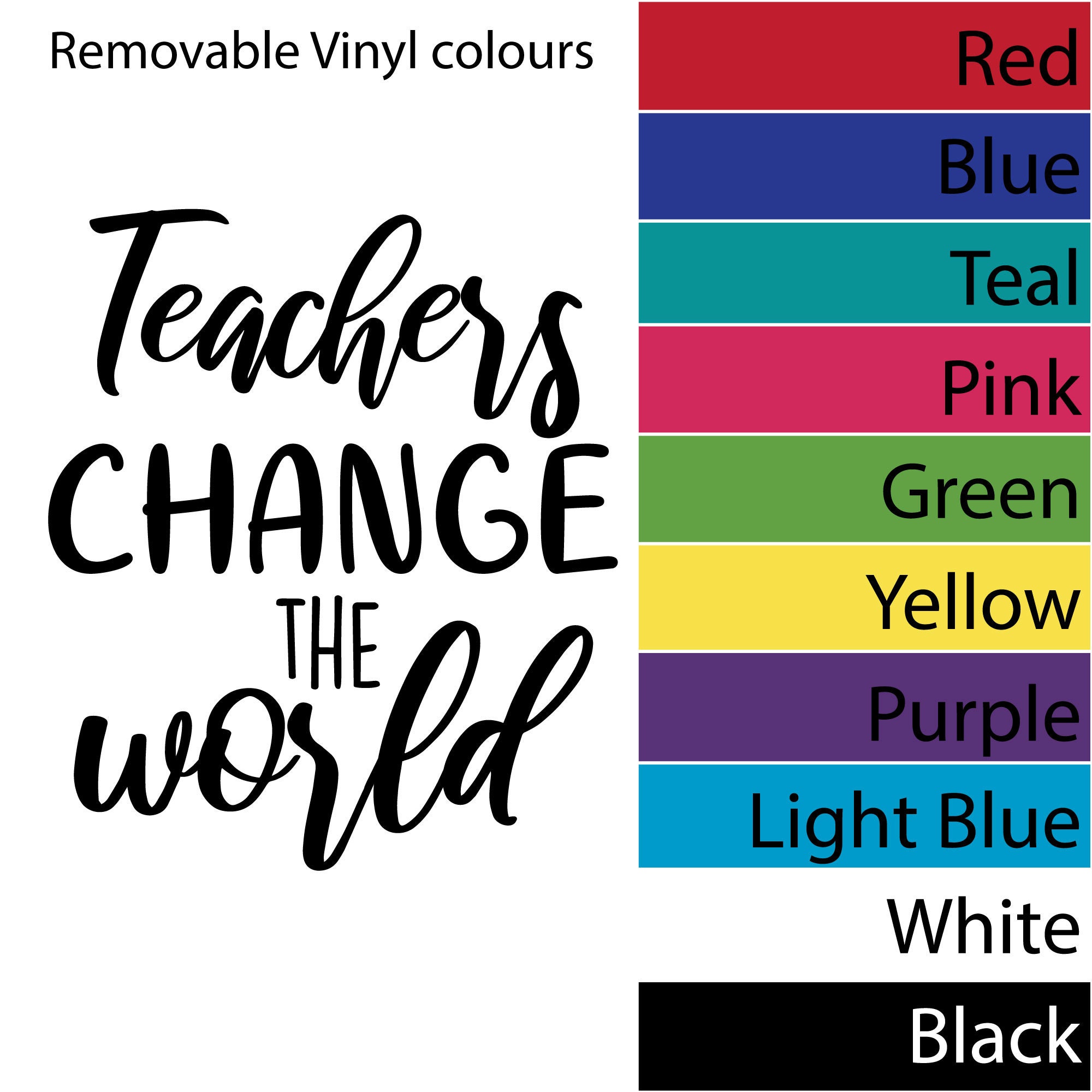 Teacher Vinyl Decal for Gifts Made of Permanent Colour Glossy - Etsy