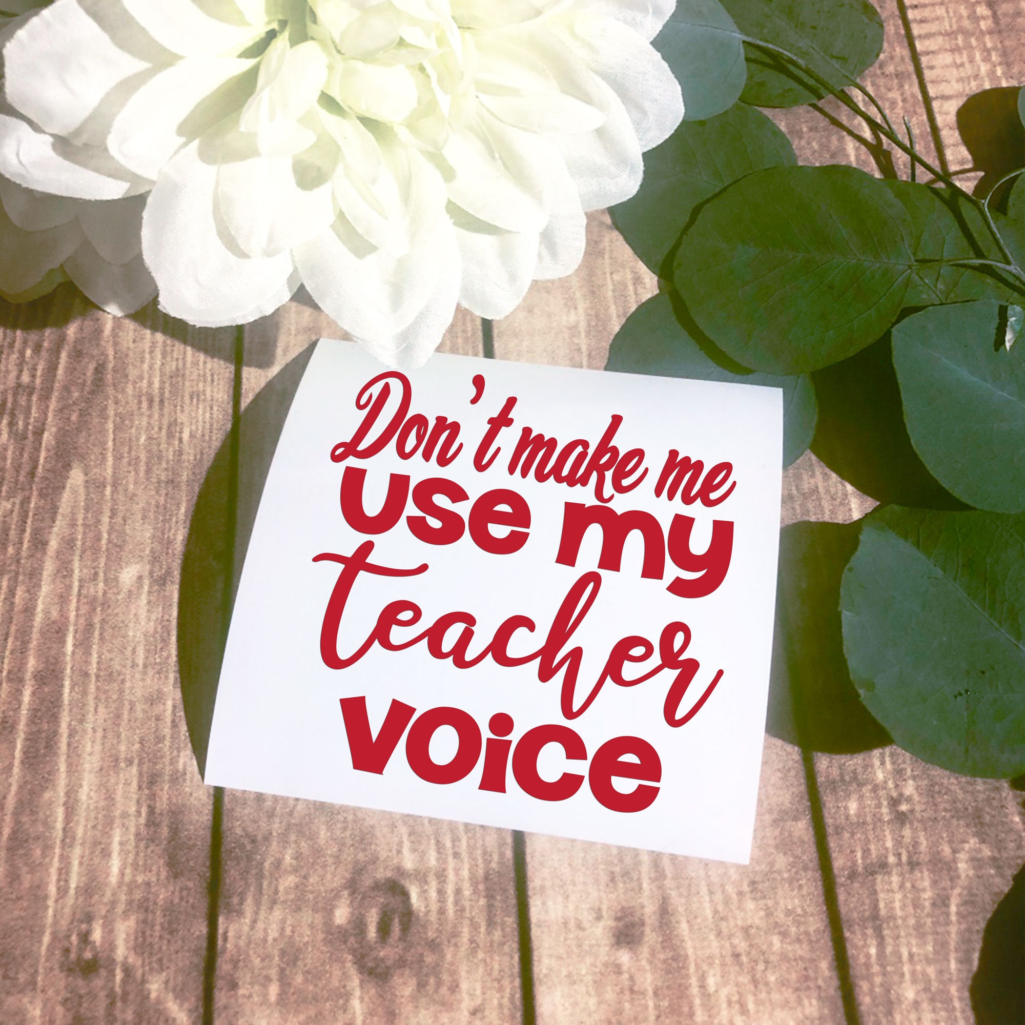 Teacher Vinyl Decal for Gifts Made of Permanent Colour Glossy - Etsy