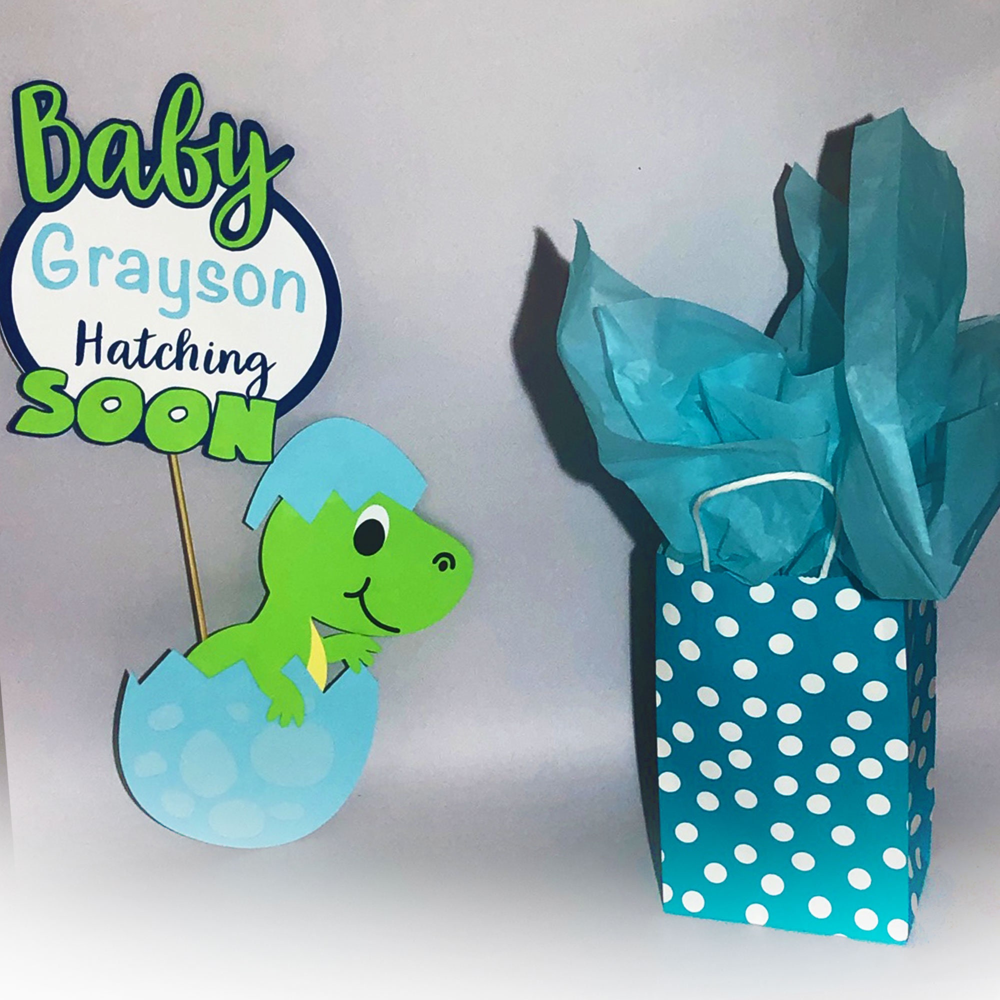 Custom Baby Hatching Soon Baby Shower Dinosaur Card Stock Sign. - Etsy