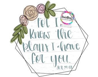 Bible Verse Door Hanger - Etsy