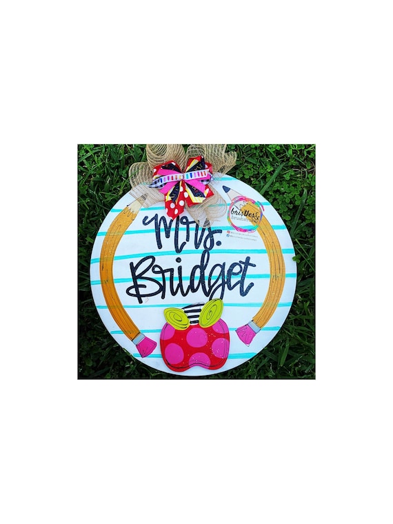 TEMPLATE Teacher Door Hanger Template Digital Download - Etsy