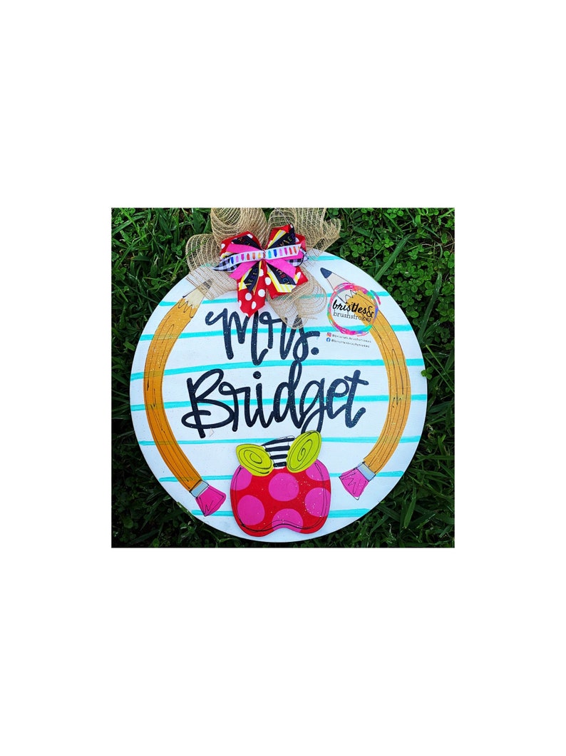TEMPLATE Teacher Door Hanger Template Digital Download - Etsy