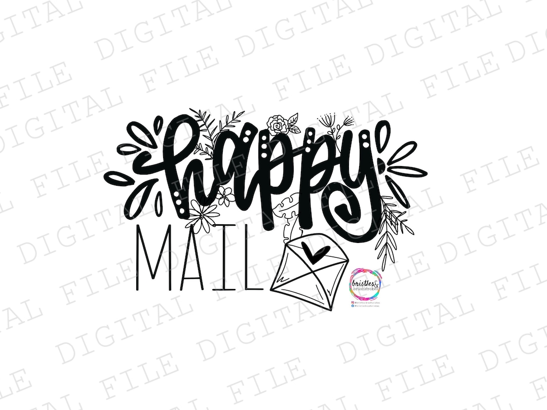 Happy Mail | Digital Download | PDF | JPEG | - Etsy