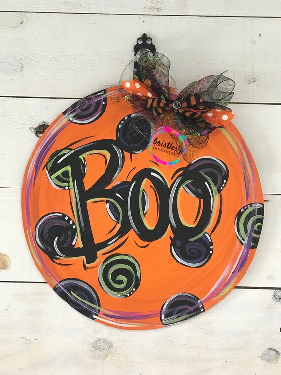 Template-halloween Door Hanger Template Digital Download - Etsy