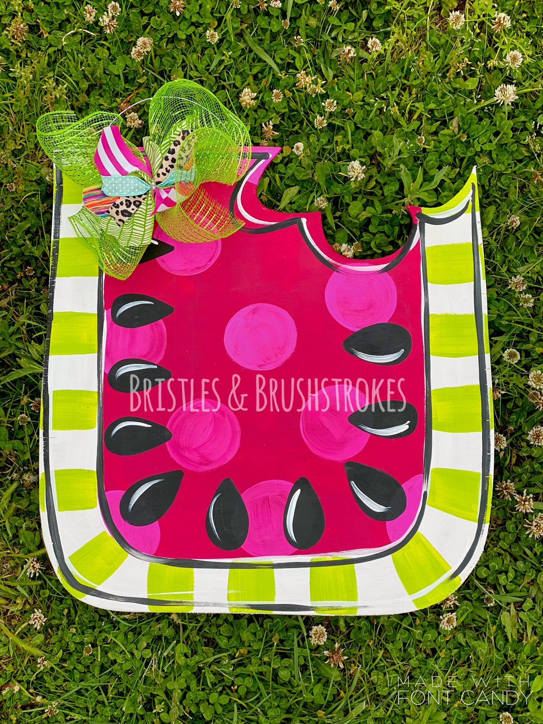 Template-watermelon Door Hanger Template | Digital Download - Etsy