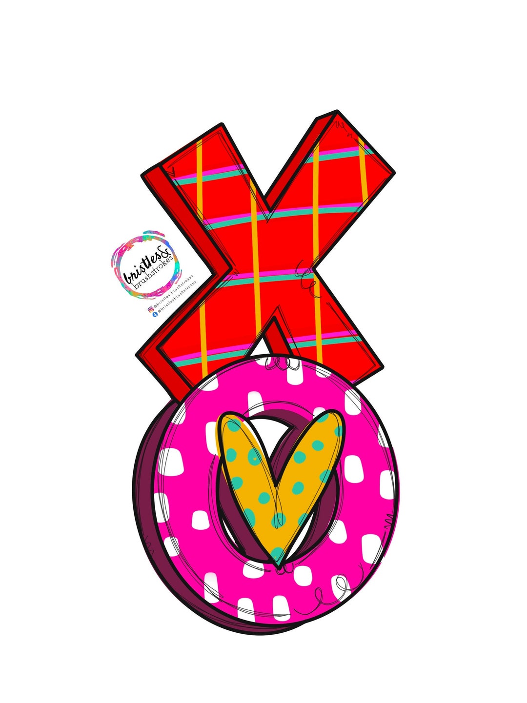 TEMPLATE- XO | Digital Download | Heart | Valentines | Door Hanger ...