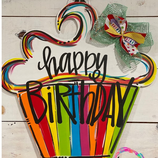 Cupcake Door Decor - Etsy