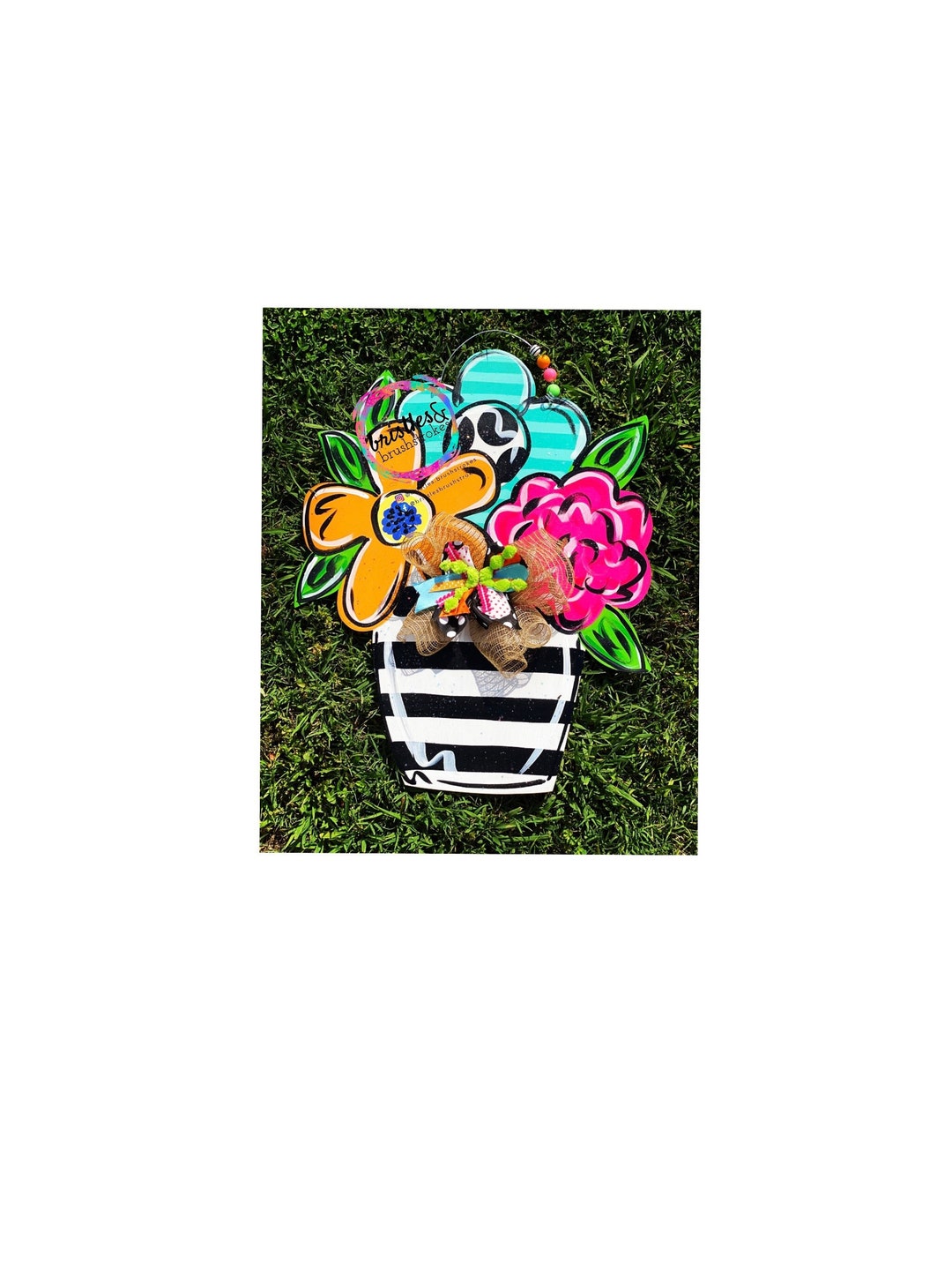 Template-flower Pot Door Hanger Template | Digital Download | Multi ...