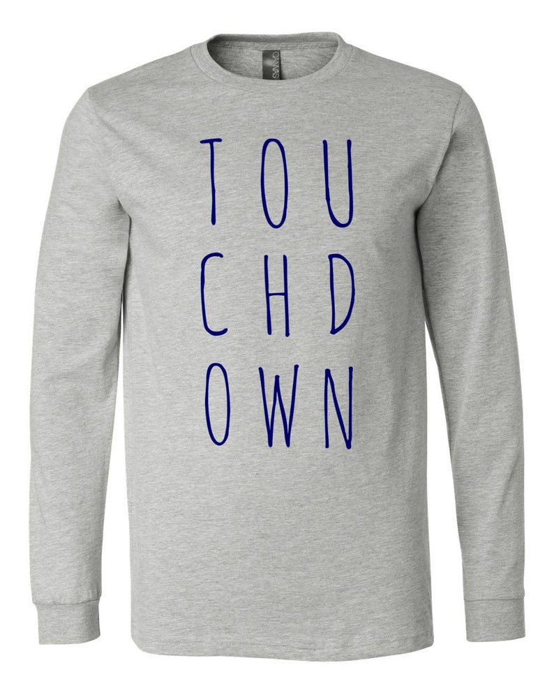 Touchdown Football Long Sleeve Tee - Etsy