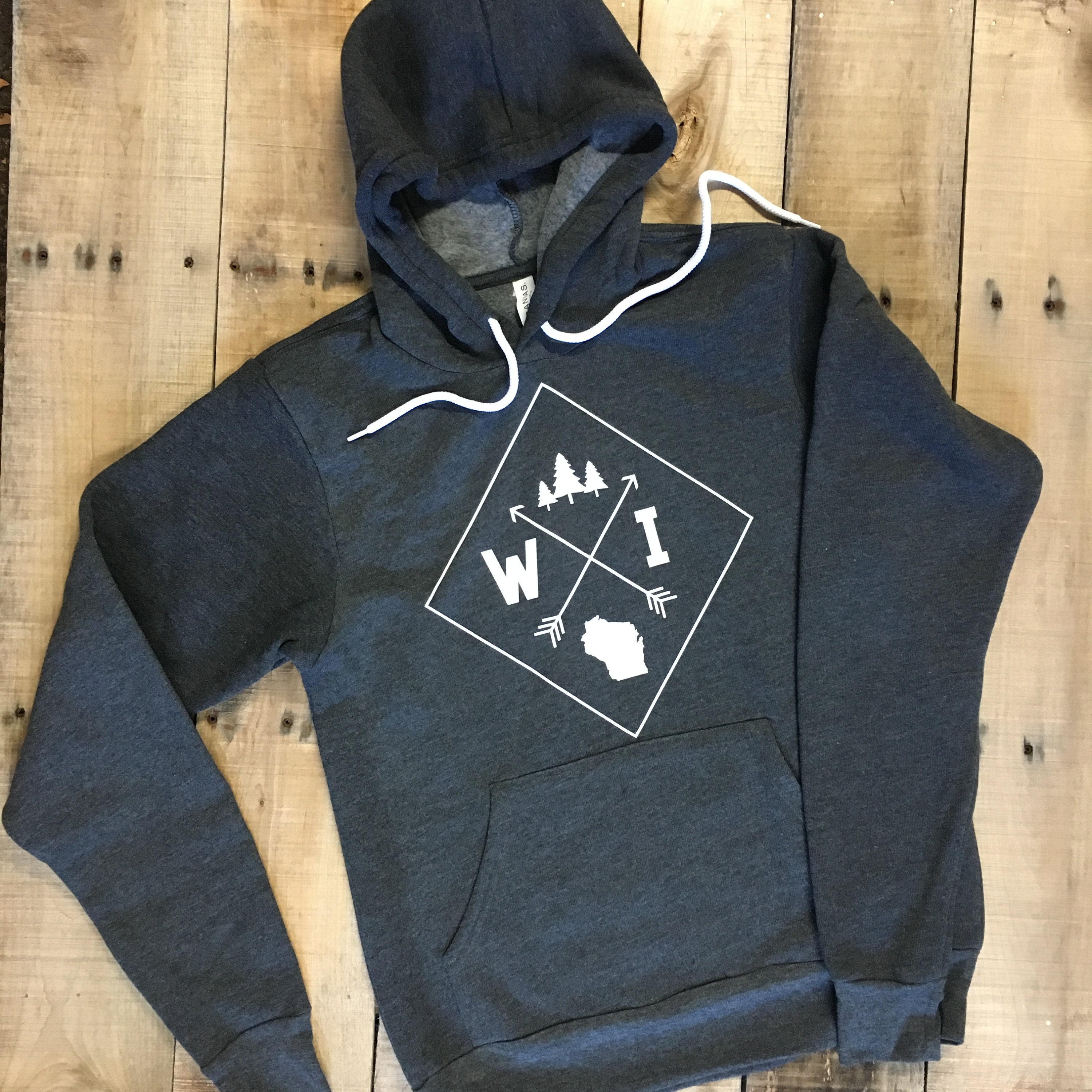 Wisconsin Cheesehead Symbol Hoodie - Etsy