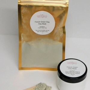 Face Mask French Green Clay Mask All Natural - Etsy