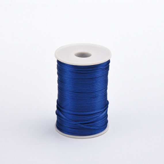 Royal Blue Color 2mm Nylon SATIN CORD Rattail Rat Tail Crafts | Etsy