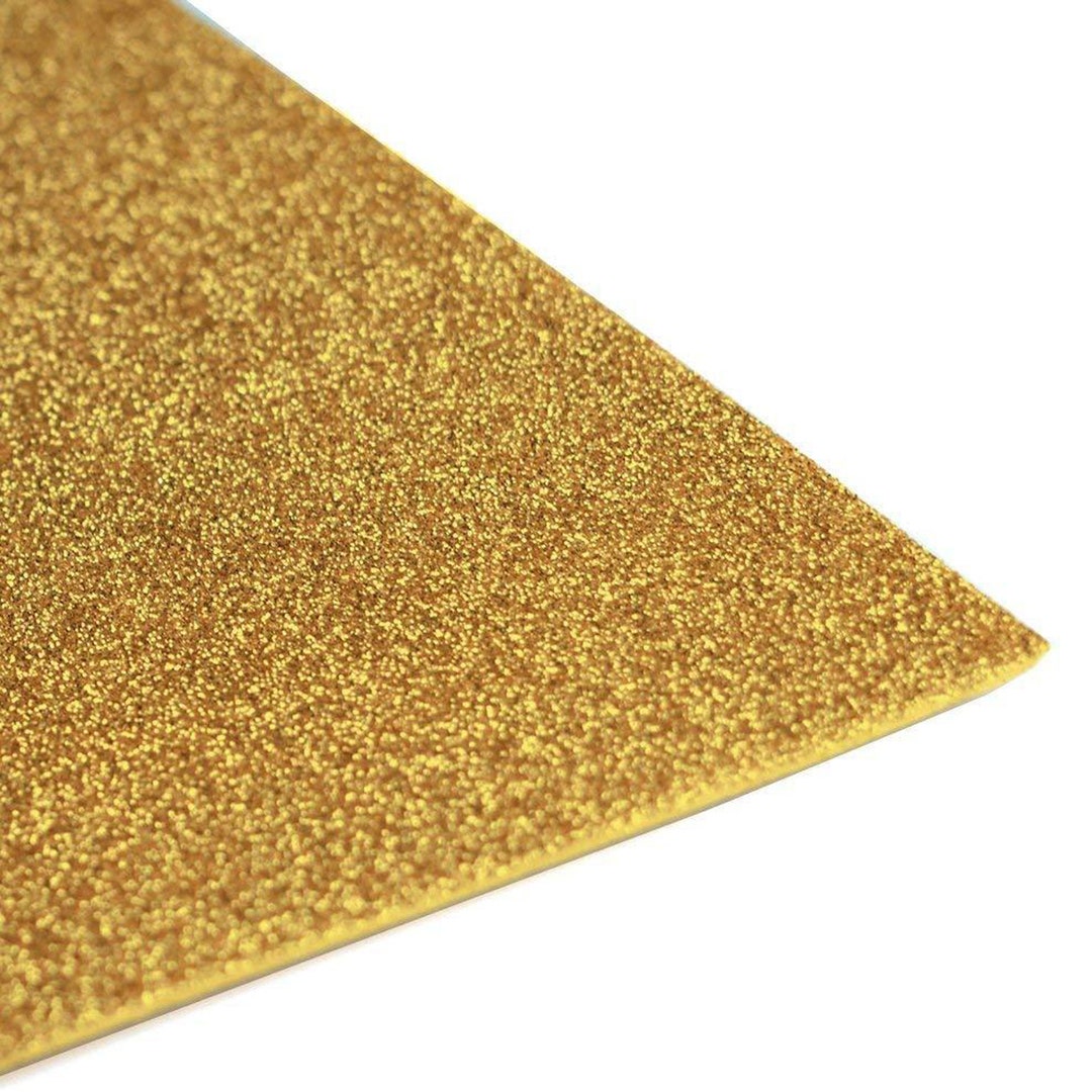 Gold 10 Piece 12" X 18" Glitter EVA Foam Sheets Arts and Crafts 2MM ...