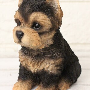 Tri Color Yorkie Yorkshire Terrier Dog Figurine Statue - Etsy