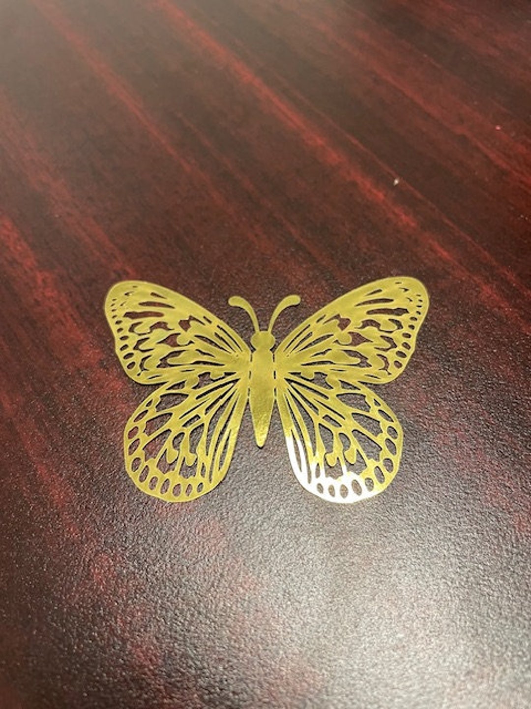 12 Gold Foil Die Cut Butterfly Decor, DIY, Monarch Die-cuts, Scrapbook ...